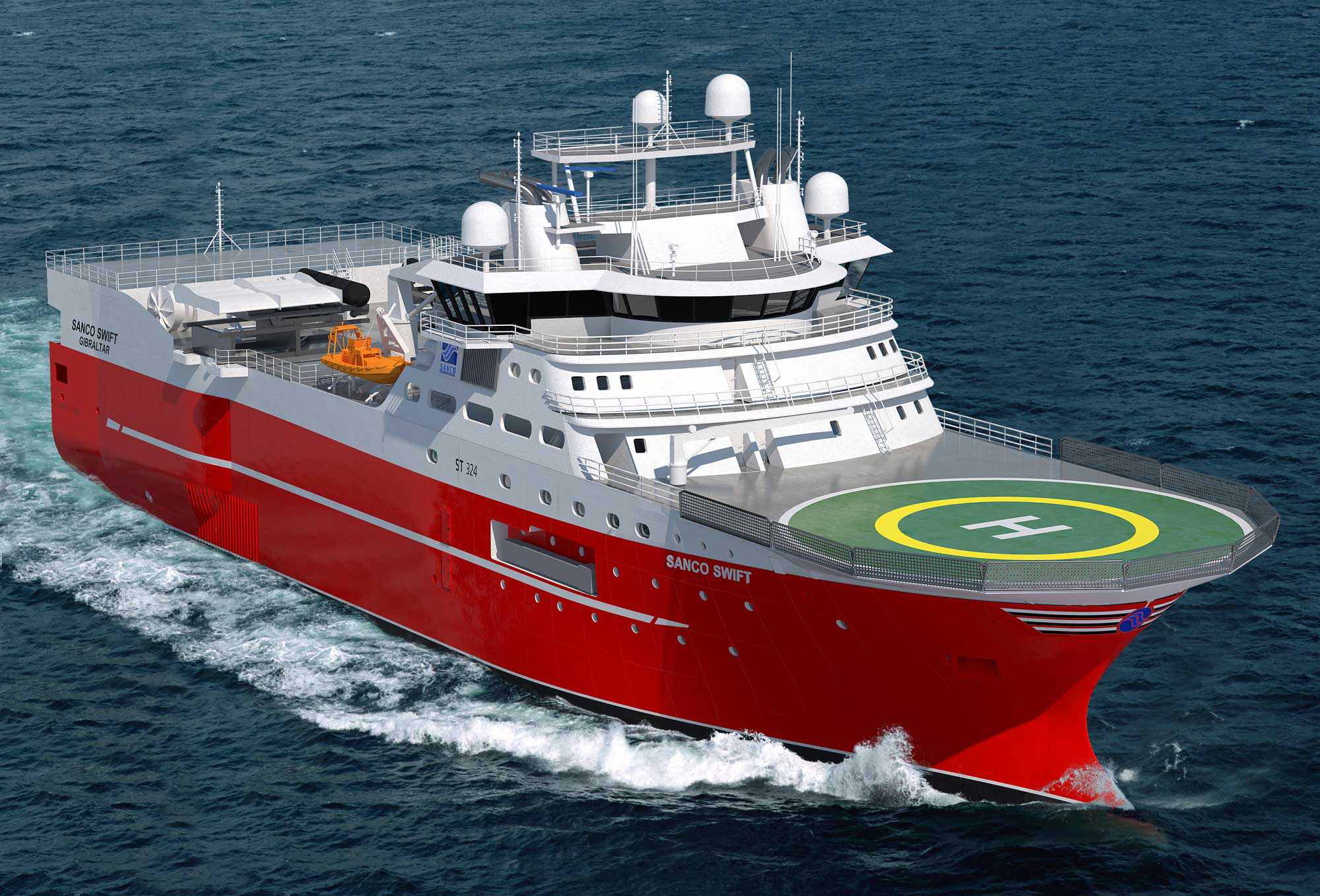 Mise à flot du navire sismique Sanco Swift | Mer et Marine