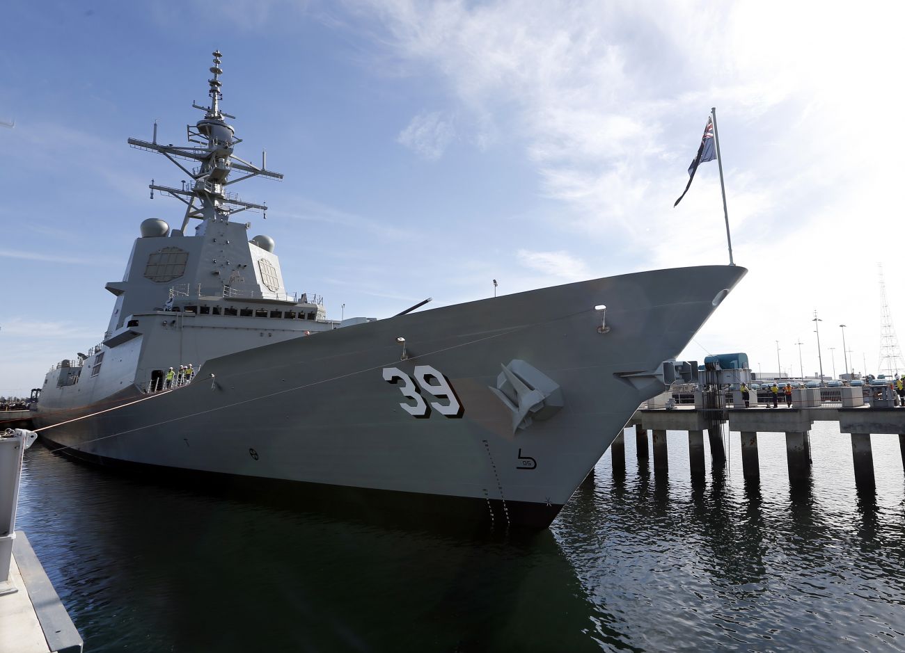 Le destroyer australien HMAS Hobart enfin à l’eau | Mer et Marine