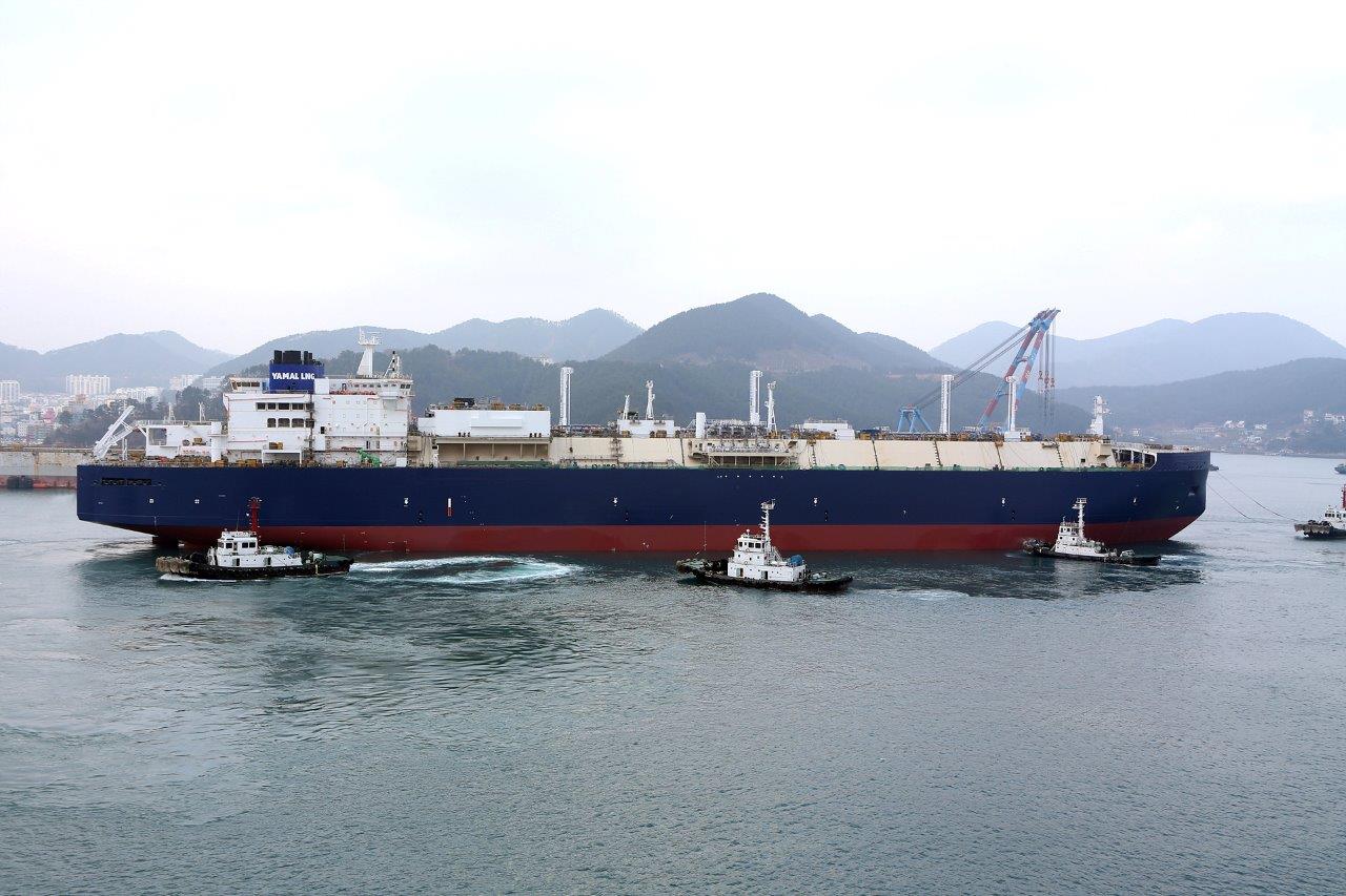 Le premier méthanier de Yamal est lancé | Mer et Marine