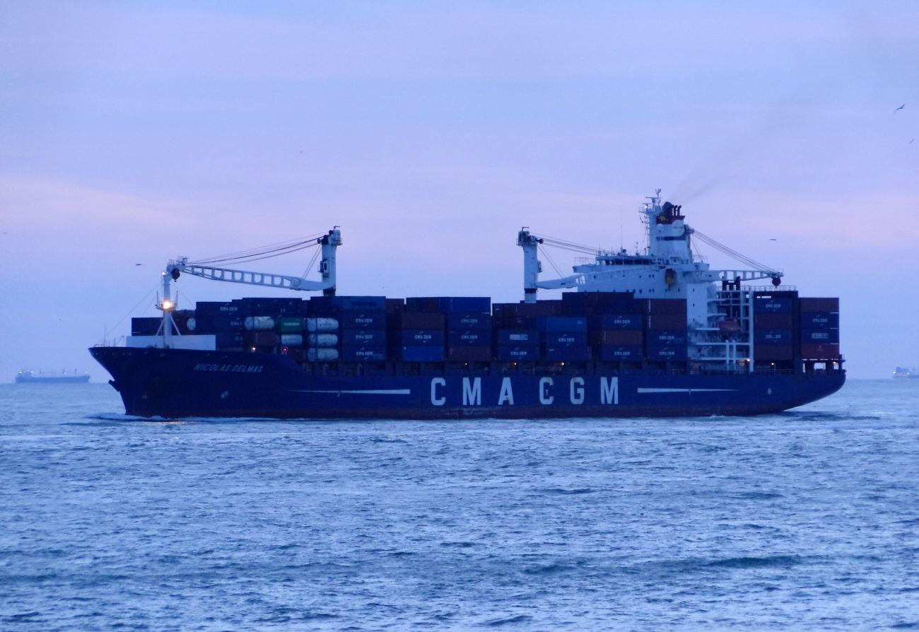 Le Nicolas Delmas aux couleurs de CMA CGM | Mer et Marine