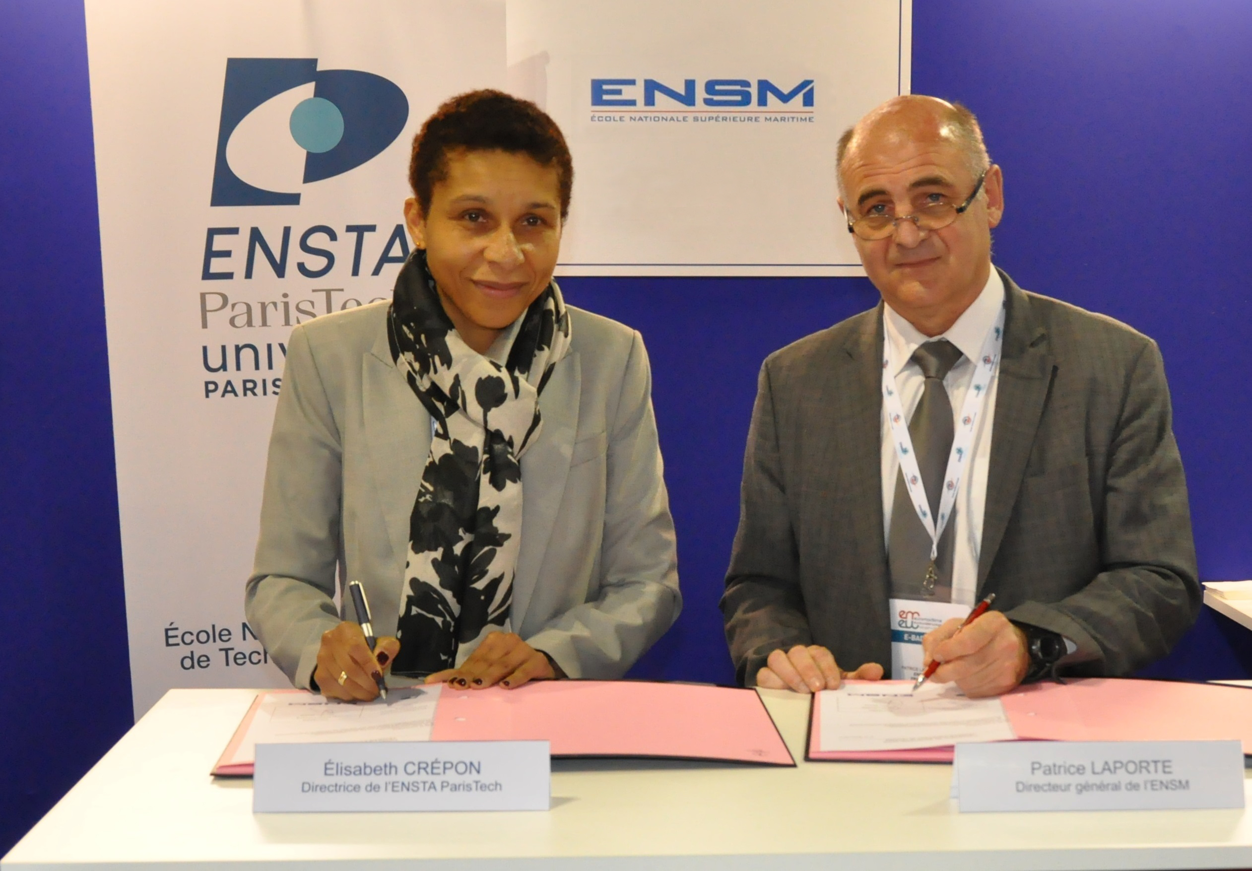Signature d'un partenariat entre l'ENSM et l'ENSTA Paris Tech | Mer et ...