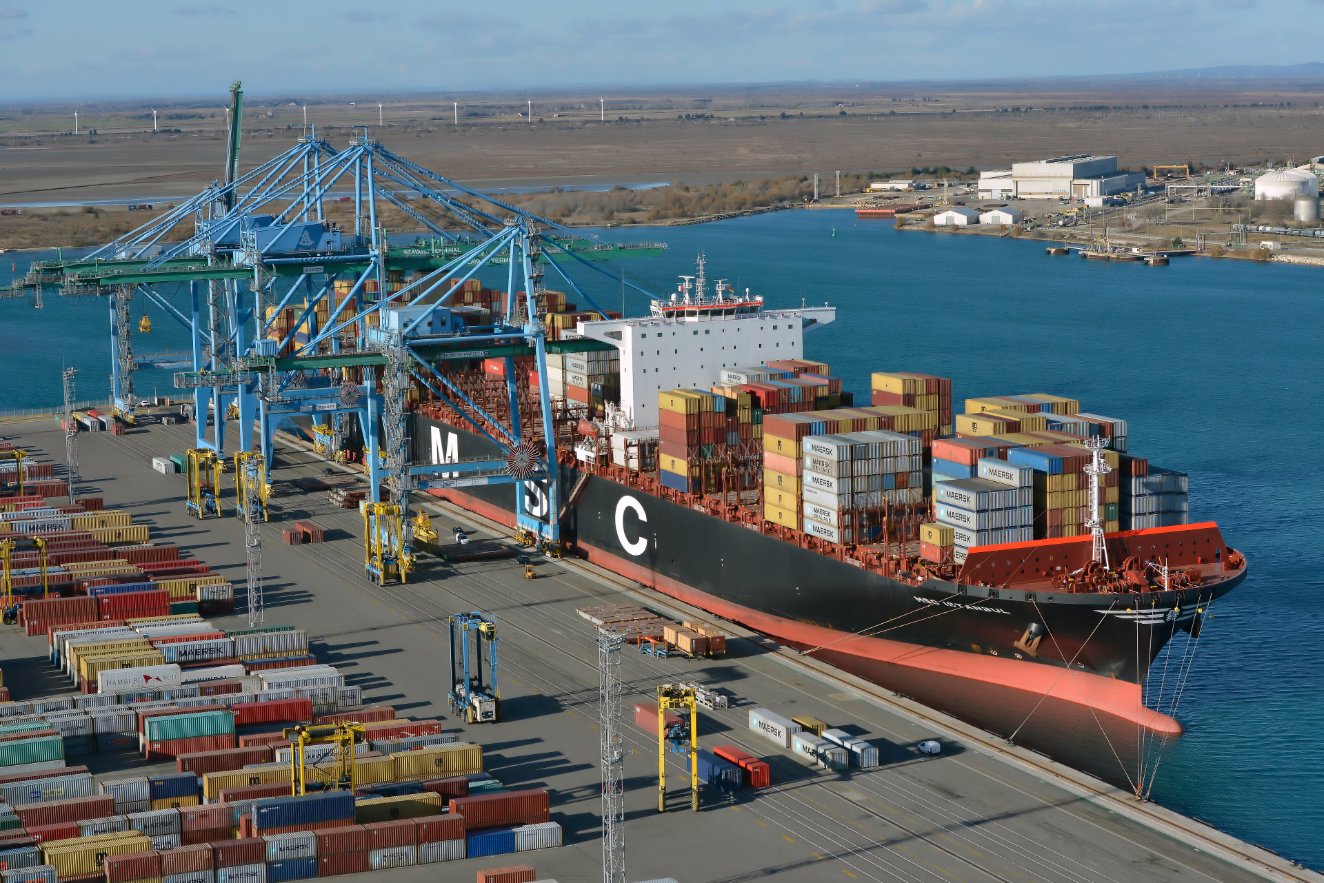 Fos accueille un porte-conteneurs de plus de 16.000 EVP | Mer et Marine