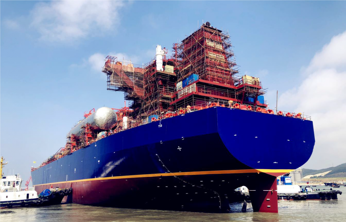 Mise à l'eau du nouvel éthanier de Jaccar | Mer et Marine