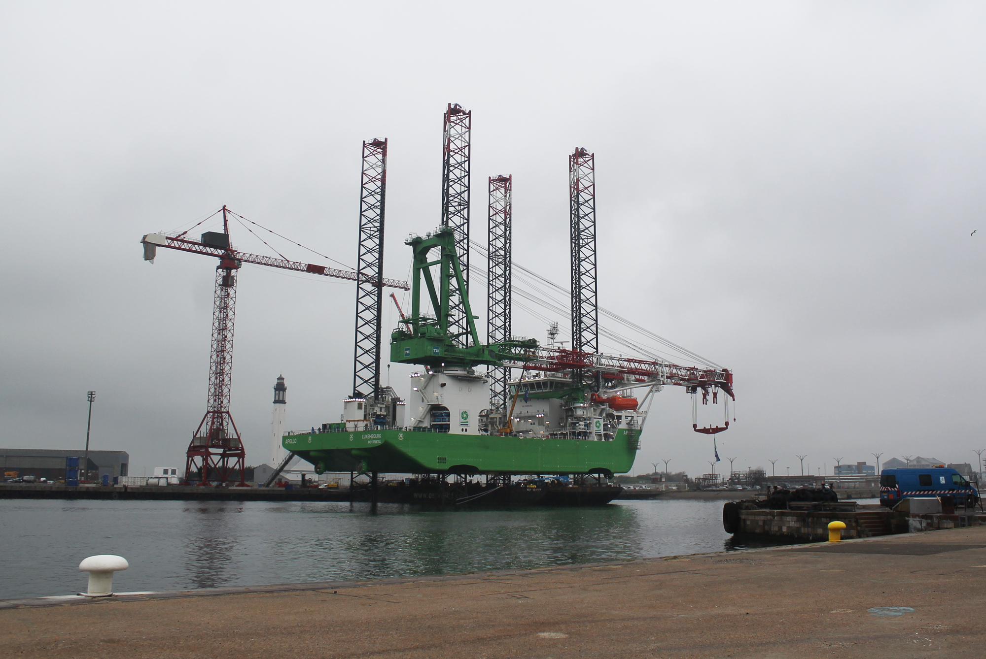 A bord du jack-up Apollo de Deme | Mer et Marine