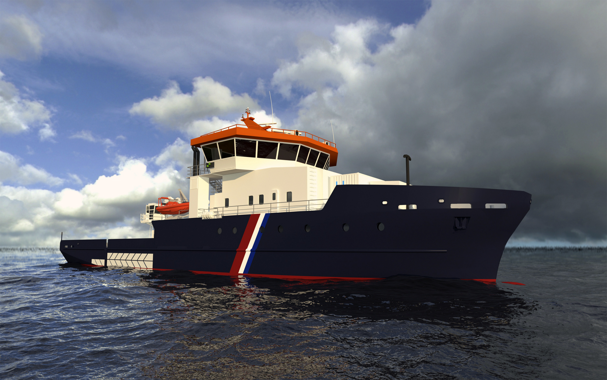 Gros plan sur le nouveau baliseur océanique de l’Armement des Phares et ...