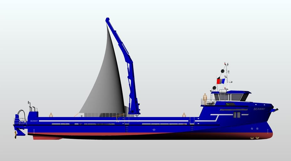 Le Men Du, nouveau navire polyvalent de la compagnie bretonne Seaway ...