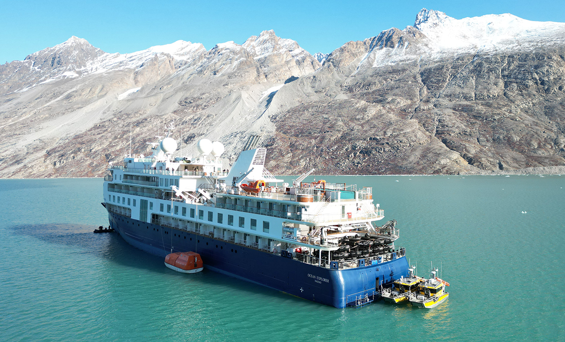 L’Ocean Explorer a rejoint Reykjavik après son échouement au Groenland | Mer et Marine