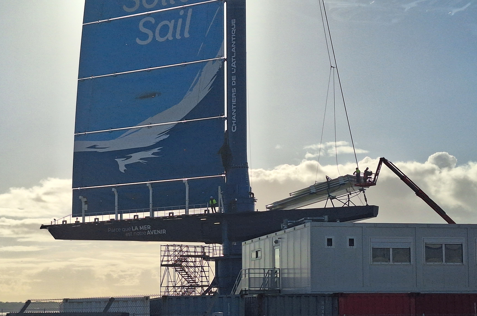 Chantiers de l’Atlantique : les essais sur le foc SolidSail en cours ...