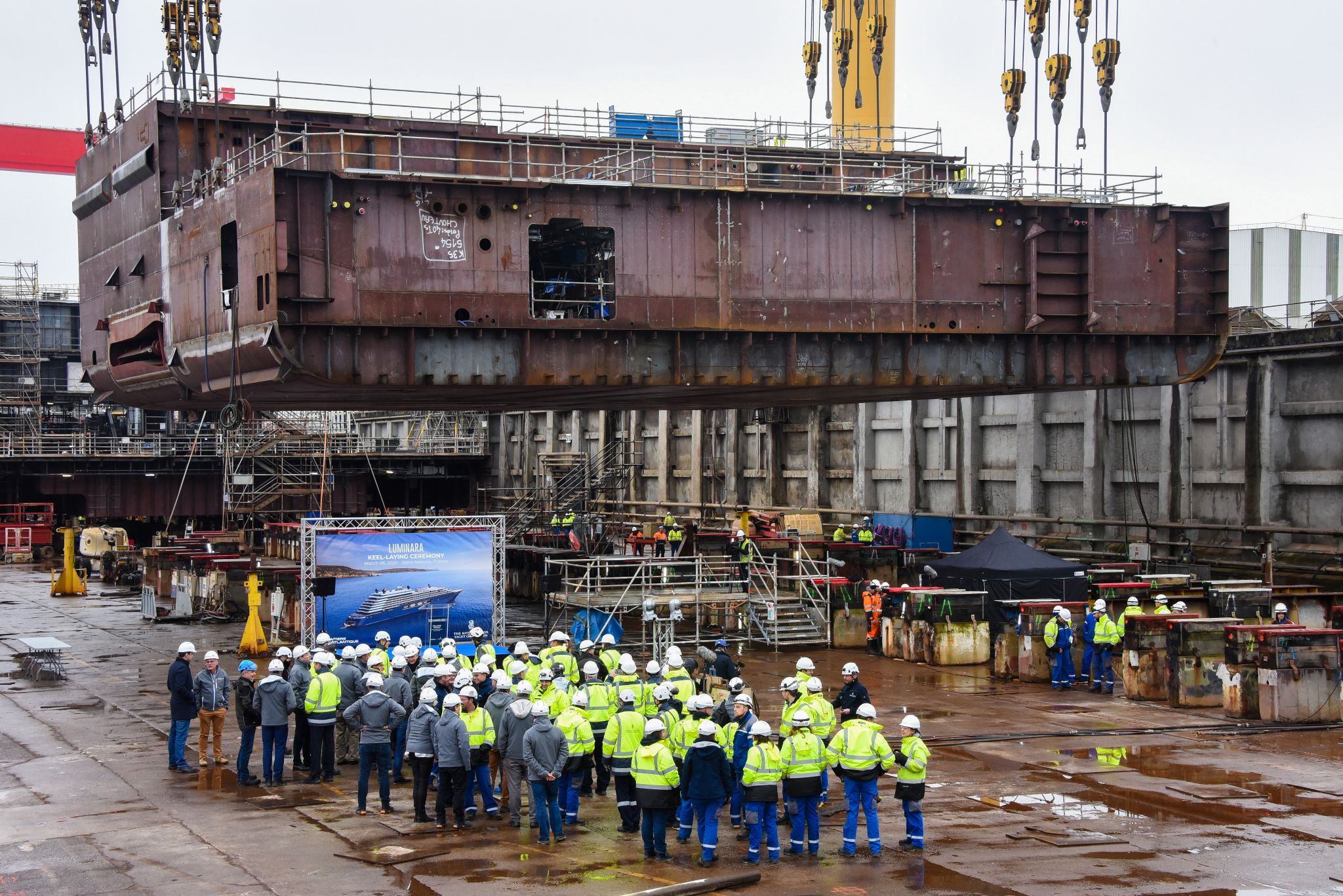 Les Chantiers de l’Atlantique mettent sur cale le second navire de Ritz ...