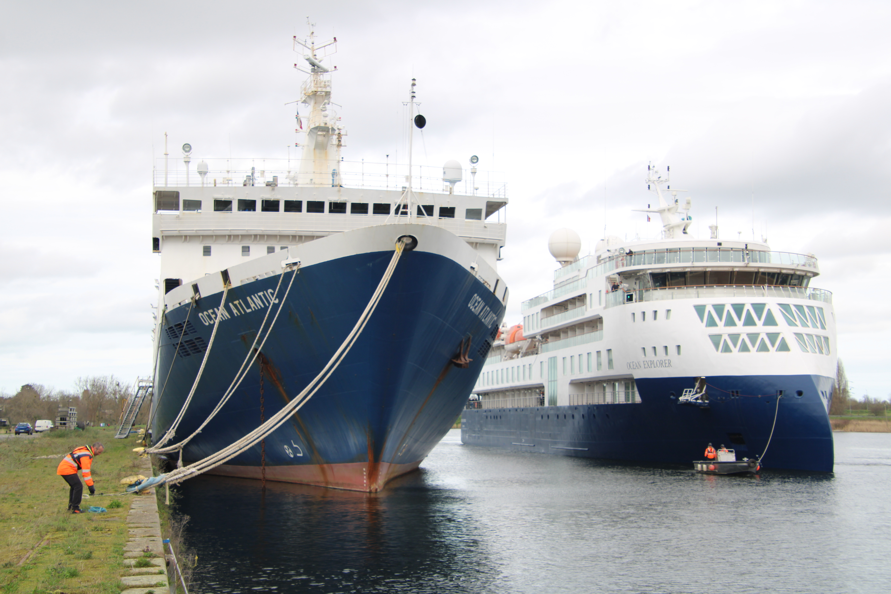 Le port de Caen accueille un nouveau navire de croisière en attente d ...