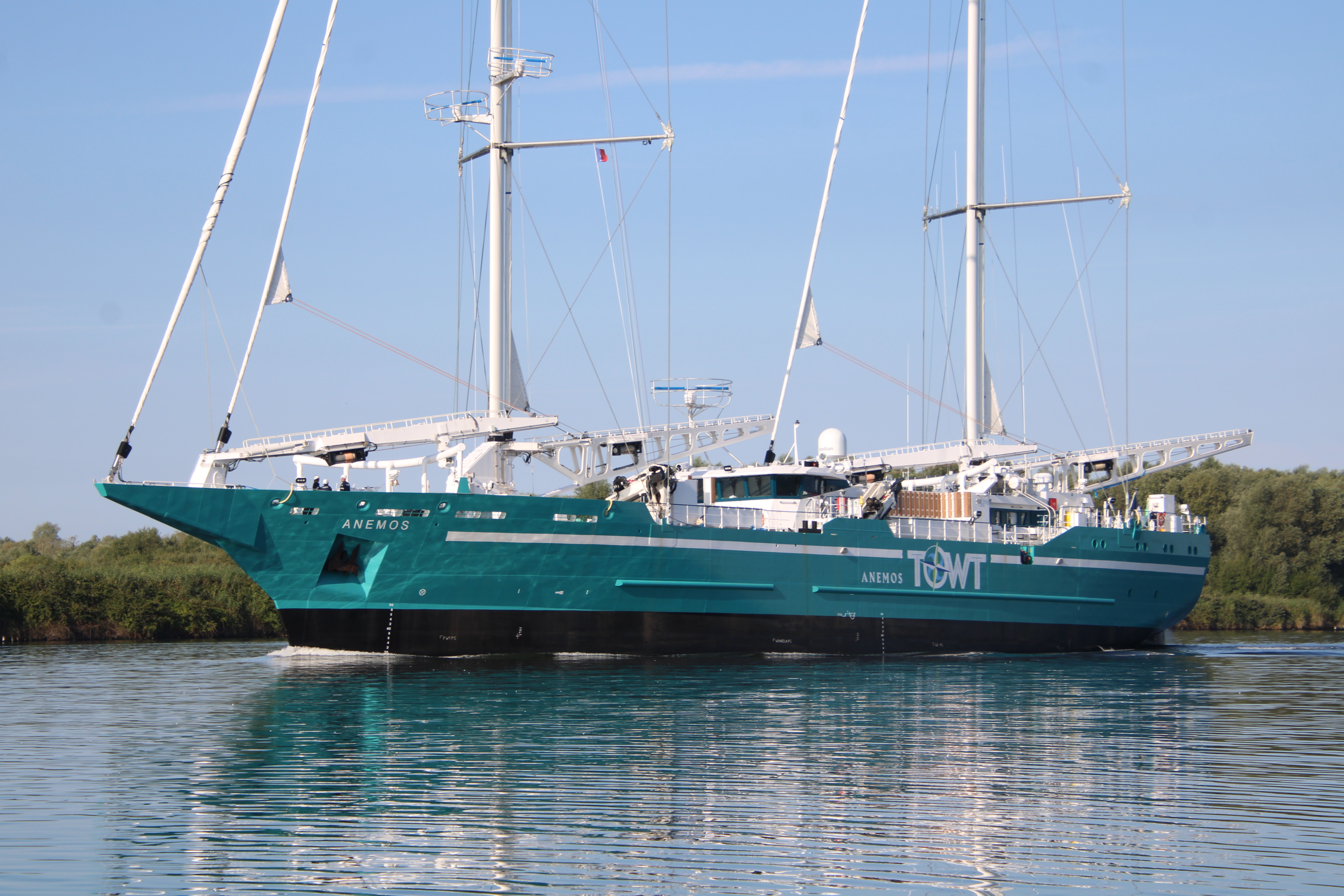 Mise sur cale du troisième voilier-cargo de TOWT | Mer et Marine