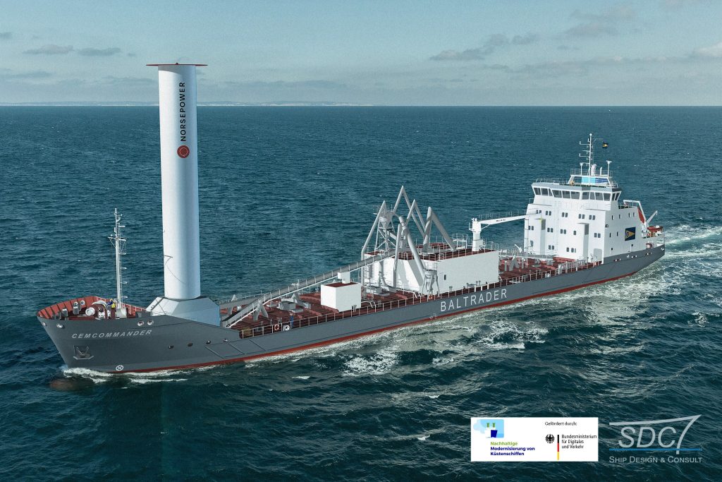 Norsepower équipe le nouveau cimentier de Baltrader d'un rotor Flettner ...
