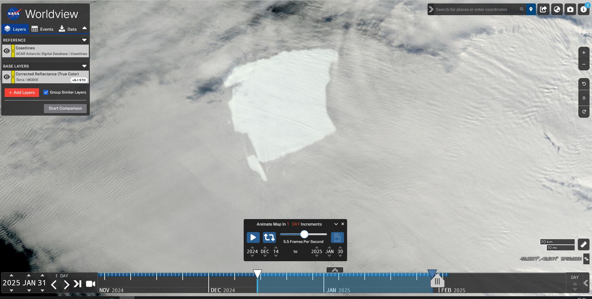 A la dérive, le plus grand iceberg du monde commence à se fragmenter ...