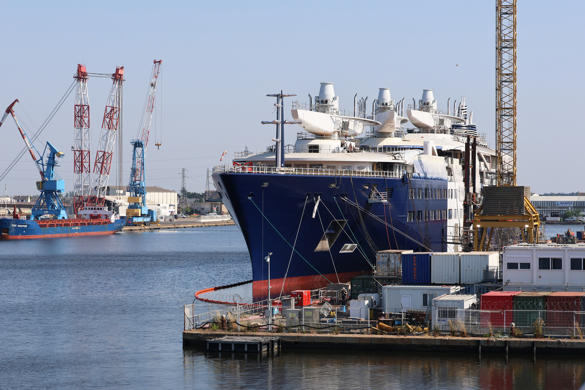 Orient Express : l’OE Corinthian prend ses quartiers au bassin de Penhoët | Mer et Marine