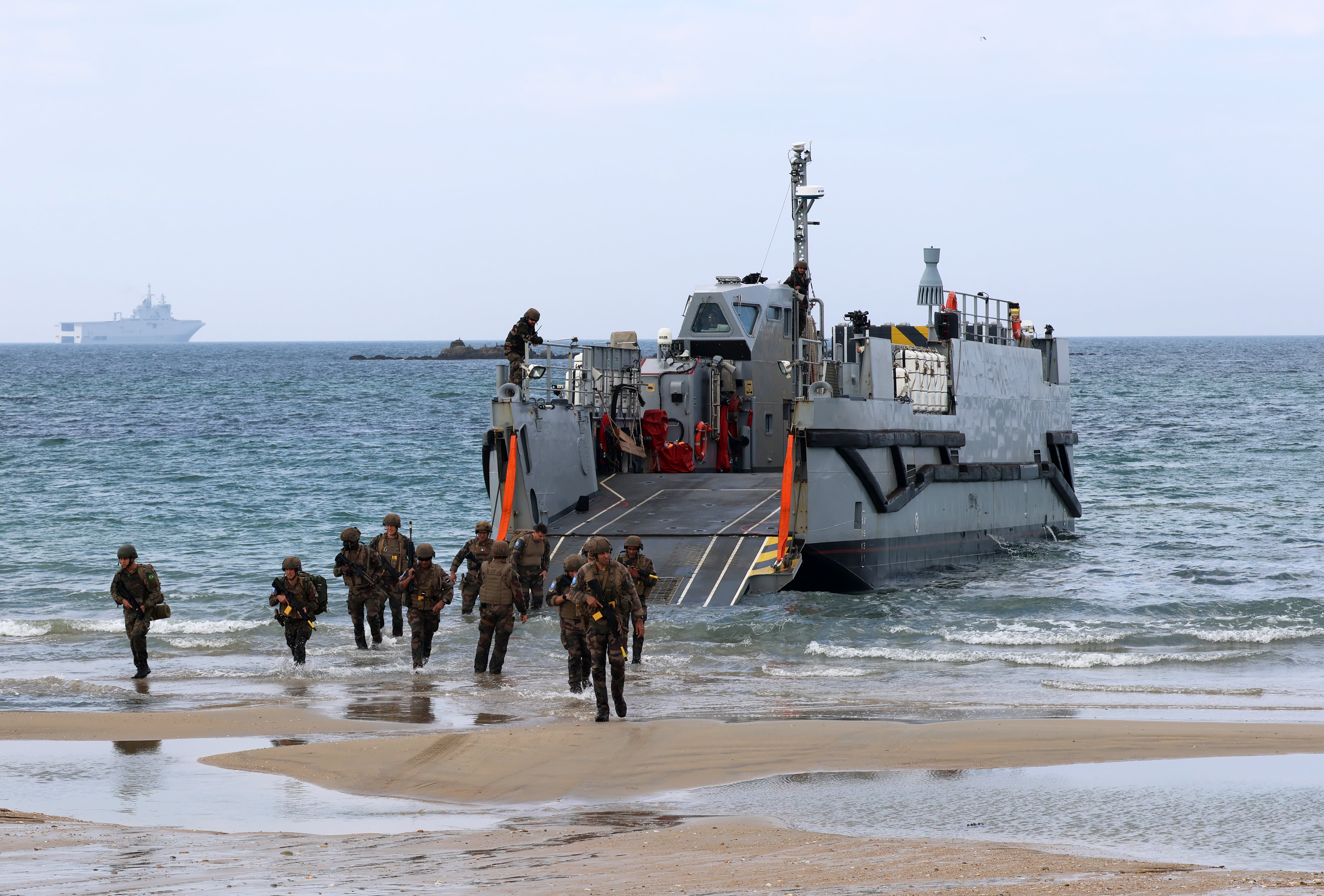 Immersion avec les forces de débarquement mobilisées pour l'exercice ...