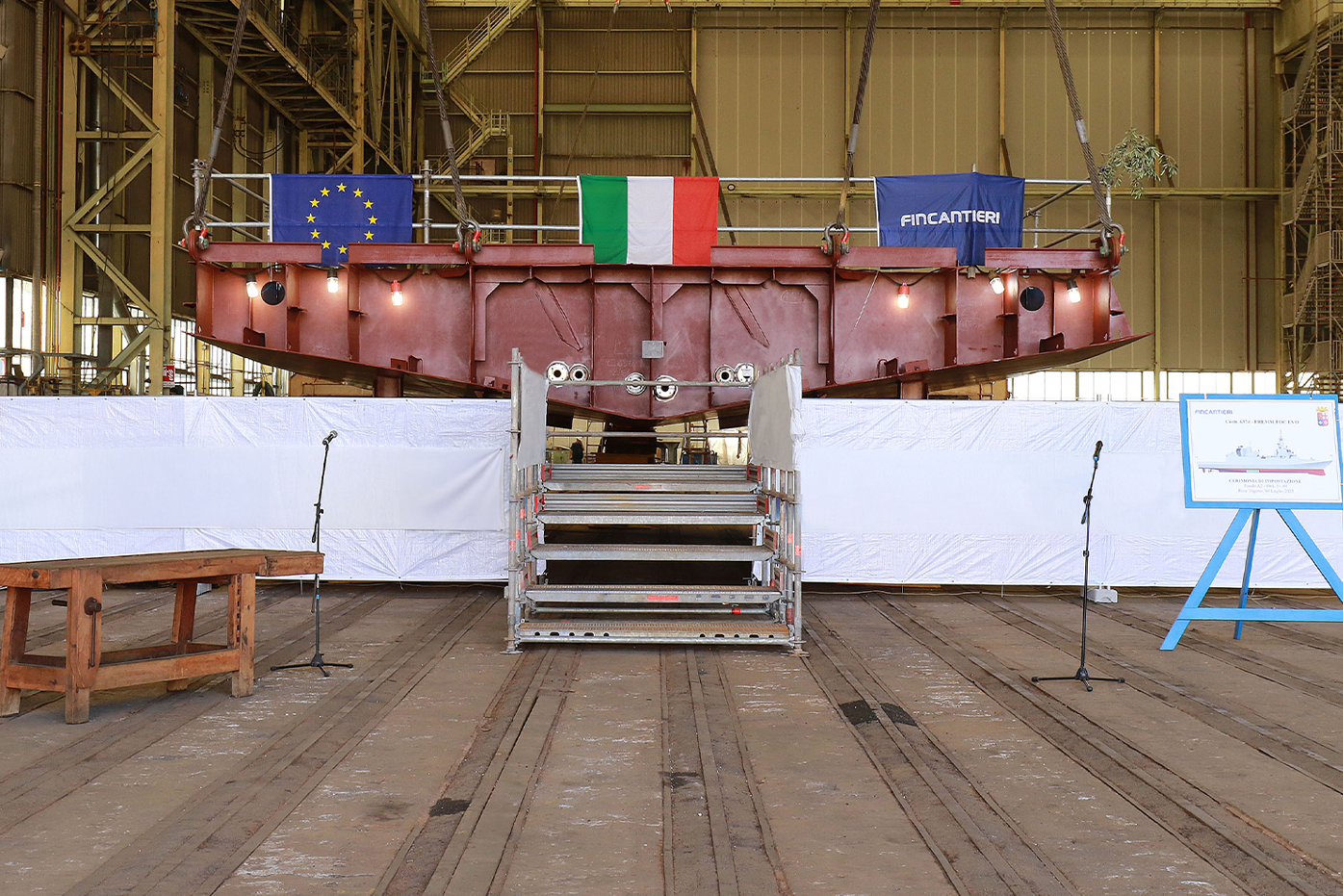Fincantieri met sur cale la première FREMM EVO italienne | Mer et Marine