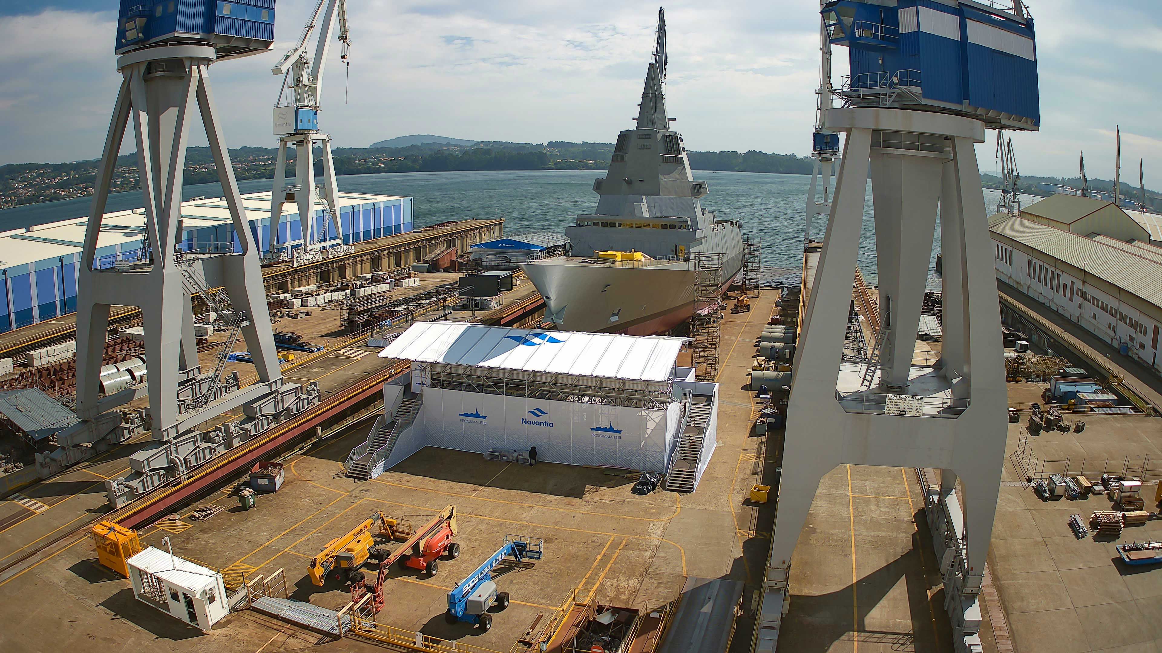 Navantia lance la première frégate espagnole du type F-110 | Mer et Marine