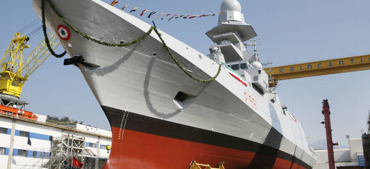 Fincantieri lance la seconde FREMM italienne | Mer et Marine
