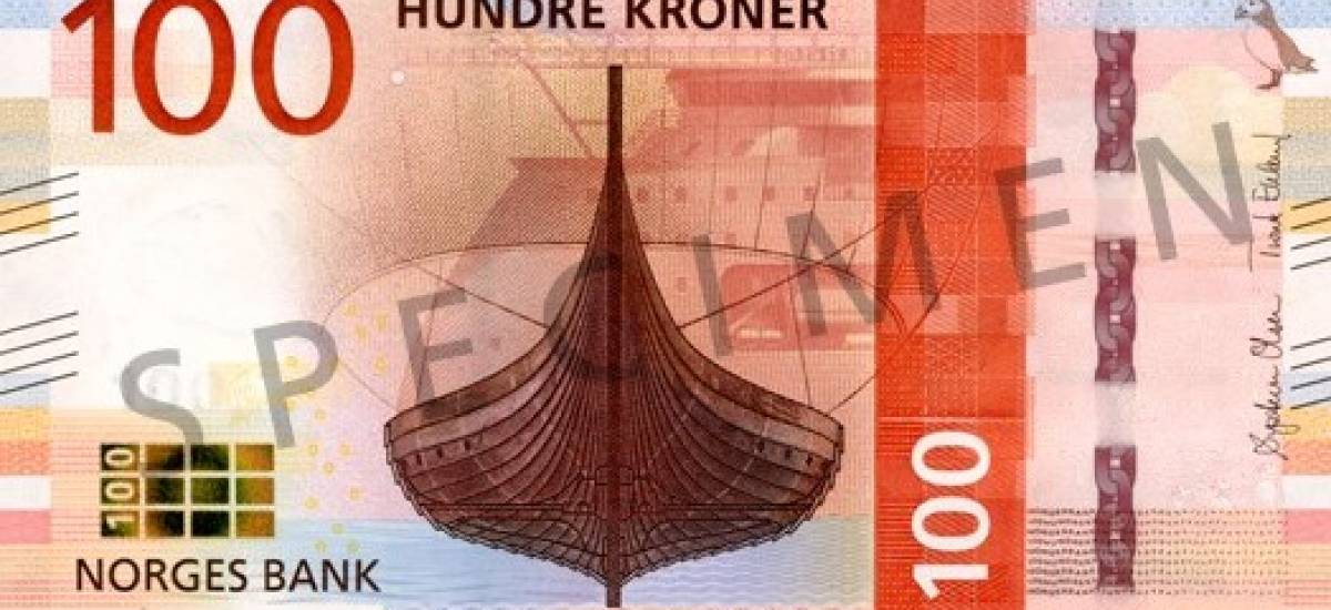 Un drakkar et un X-Bow sur les billets de 100 NOK | Mer et Marine