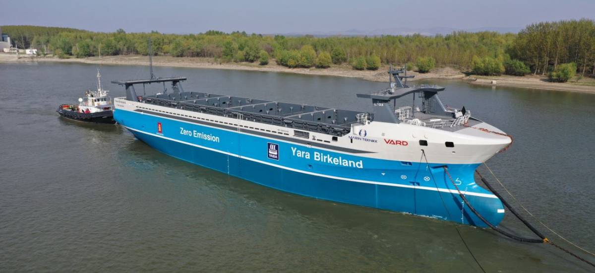 La construction du navire autonome Yara Birkeland mise en suspens | Mer ...