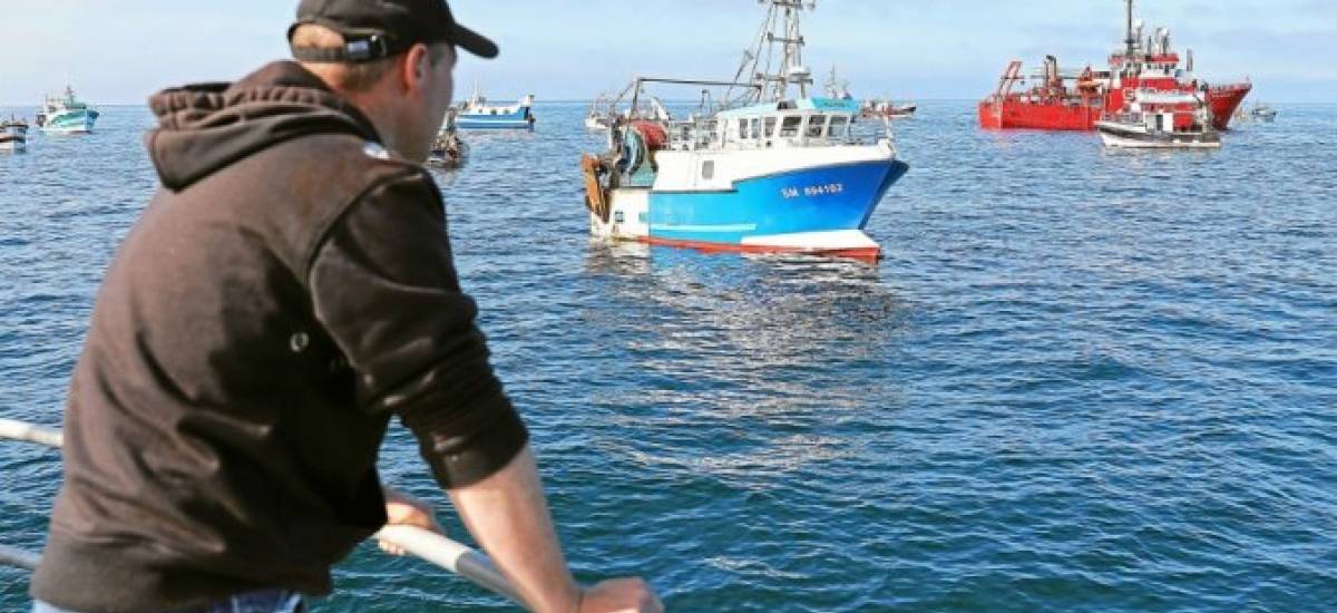 Eolien : Une cinquantaine de bateaux de pêche manifestent en baie de ...