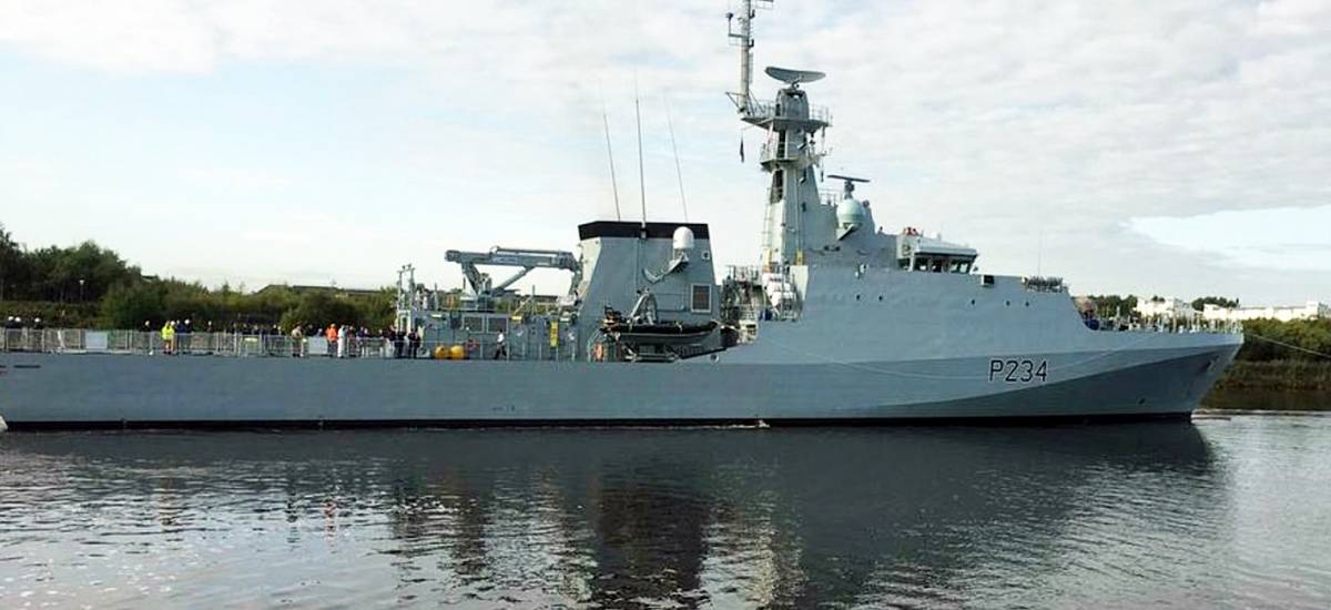 Royal Navy : le dernier des cinq nouveaux OPV débute ses essais en mer ...