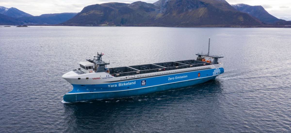 Le navire autonome Yara Birkeland va commencer ses rotations | Mer et ...