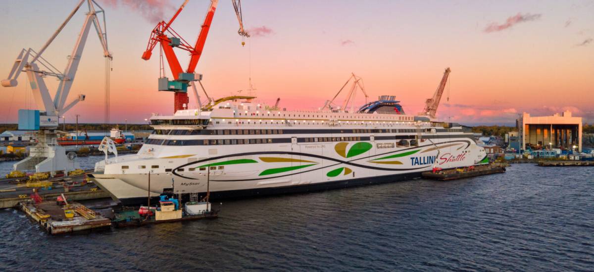 Le chantier finlandais de Rauma livre le nouveau ferry GNL de Tallink ...