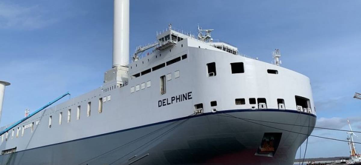 Le RoRo Delphine équipé de rotor sails Norsepower | Mer et Marine