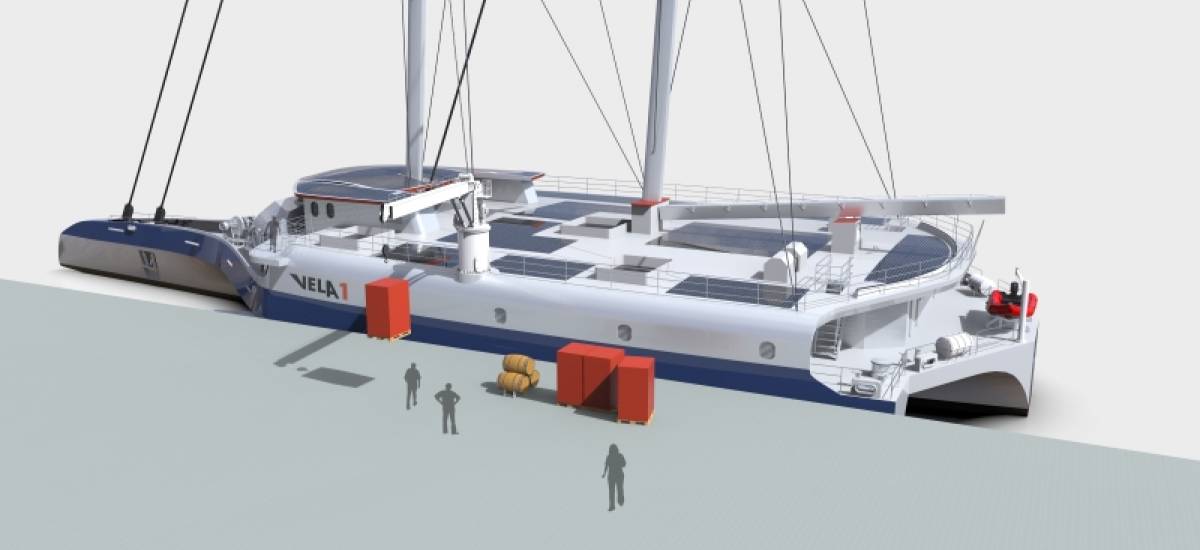 Vela mise sur un trimaran-cargo à voile | Mer et Marine