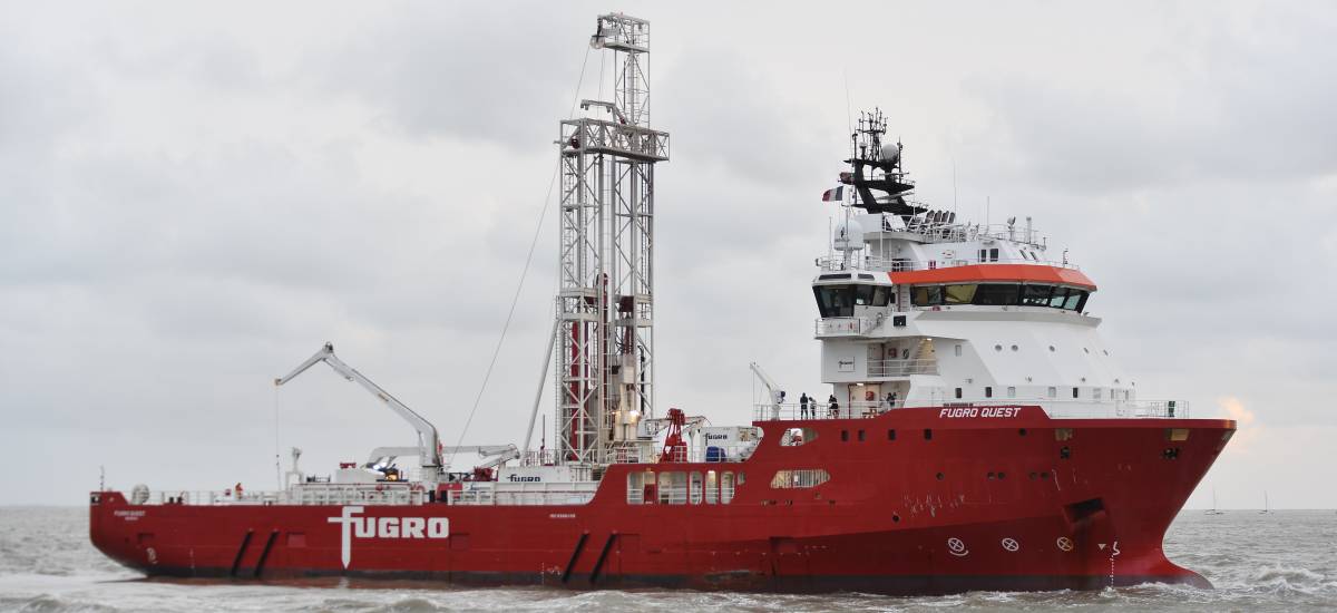 La campagne géotechnique du futur champ éolien d'Oléron effectuée durant l'été | Mer et Marine