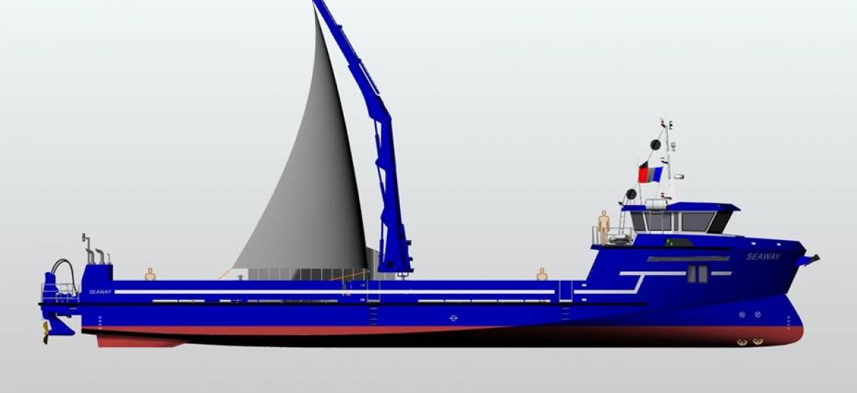 Le Men Du, nouveau navire polyvalent de la compagnie bretonne Seaway ...