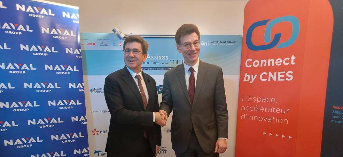 Le CNES et Naval Group partenaires sur les technologies spatiales au service du naval de défense ...