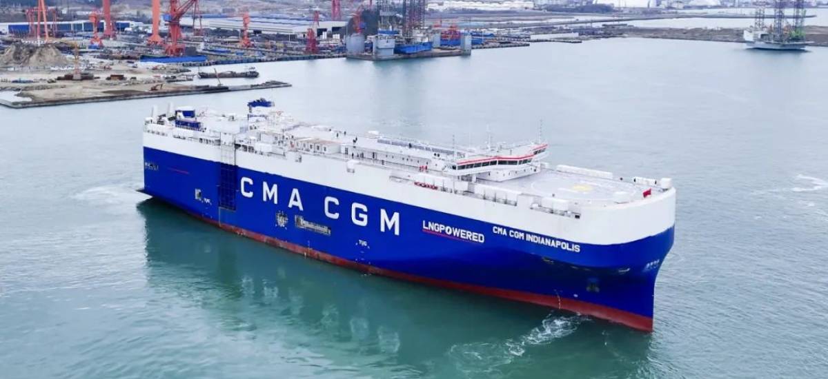 Le premier roulier de CMA CGM livré par les chantiers Jinling | Mer et ...