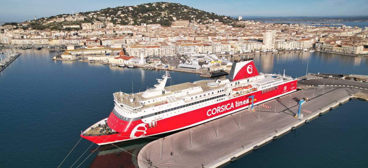 Sète : premiers tests de branchement à quai avec le ferry Jean Nicoli ...