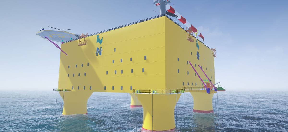 Institut MARIN : une plateforme flottante pour sous-station conçue par ...