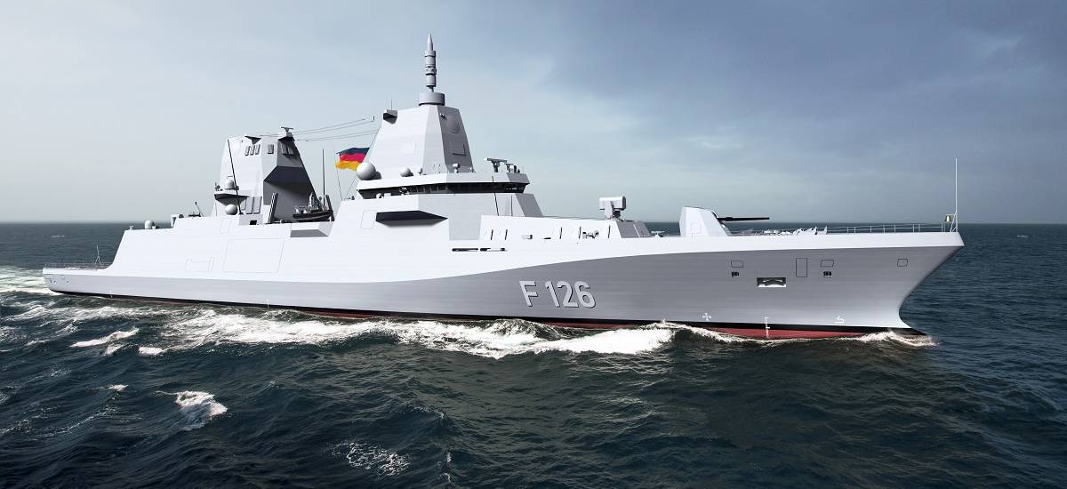 Mise sur cale de la première frégate allemande du type F126 | Mer et Marine