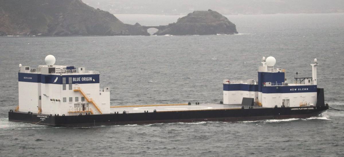 Blue Origin : la barge LPV1 a quitté Brest pour rejoindre les États ...