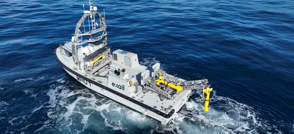 Guerre des mines : les premiers USV de série Inspector 125 d’Exail en ...