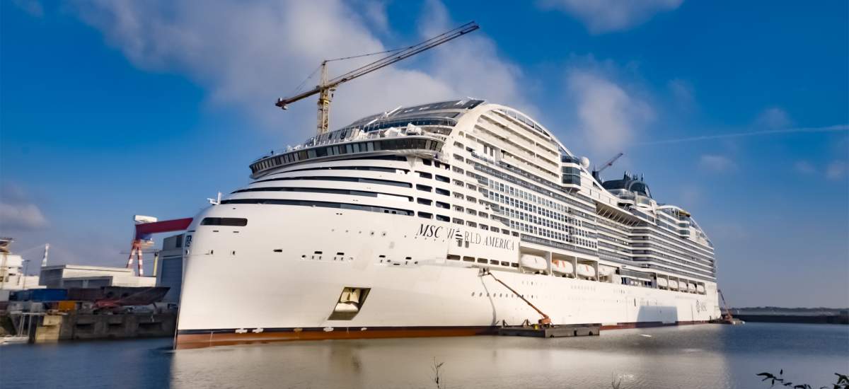 Saint-Nazaire : le MSC World America débute ses essais en mer | Mer et Marine