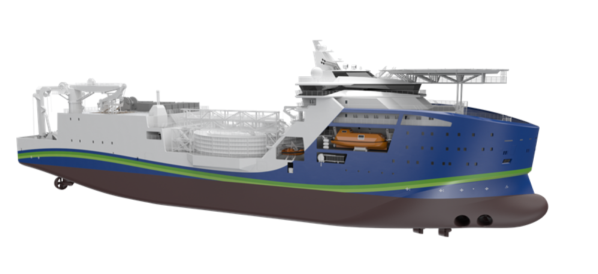 Eolien : NYK travaille sur un câblier pour installer des câbles en ...