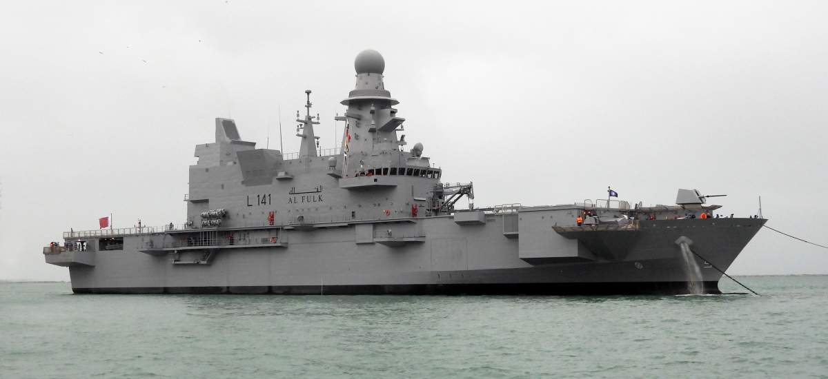 Le bâtiment de projection Al Fulk reprend la mer sous pavillon qatari ...