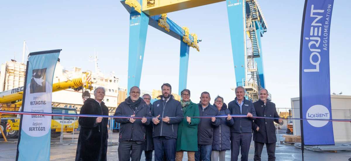 Le nouvel élévateur à bateau de Lorient inauguré | Mer et Marine