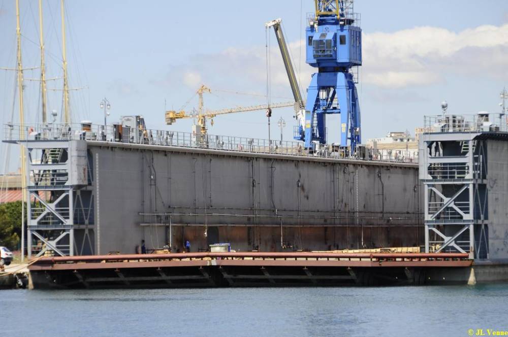 Toulon : Pose des grues du futur dock de déconstruction | Mer et Marine