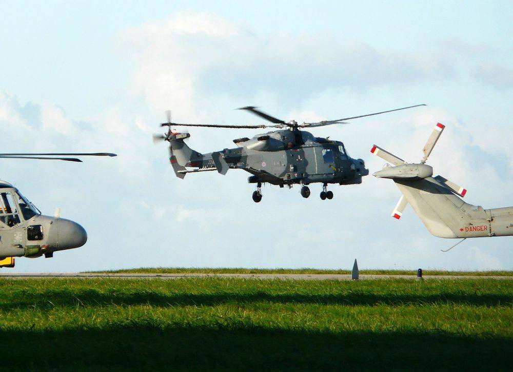 Un Wildcat sur la base de lanvéoc-Poulmic | Mer et Marine