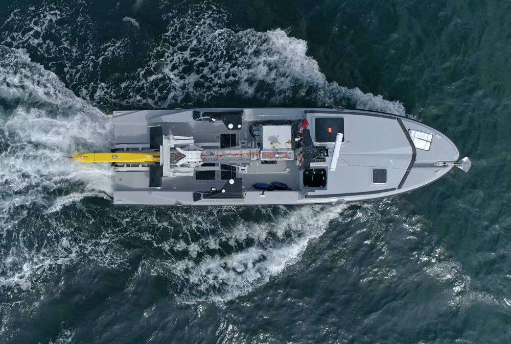 MMCM : Premiers essais concluants pour le drone de surface et son sonar ...