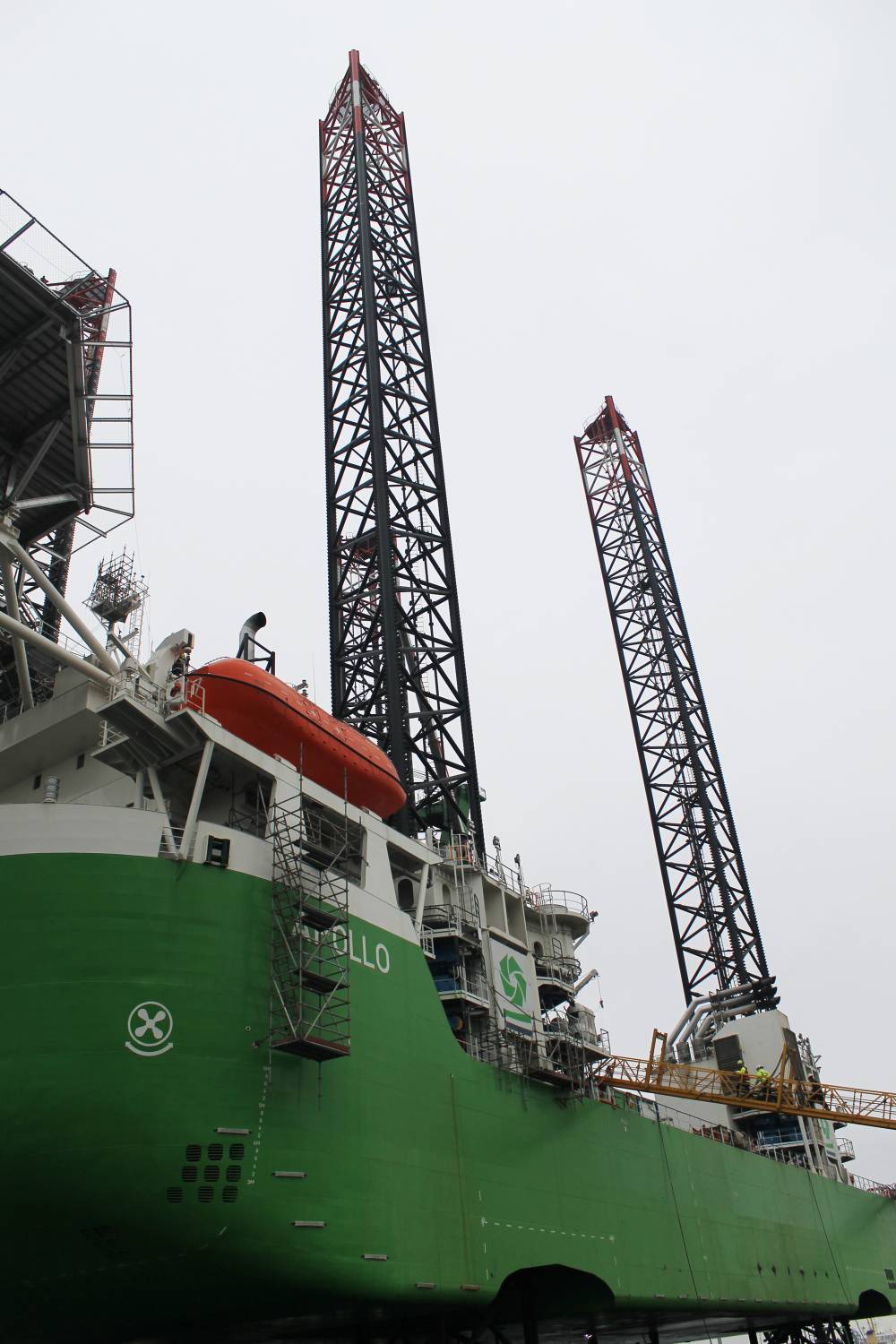 A bord du jack-up Apollo de Deme | Mer et Marine