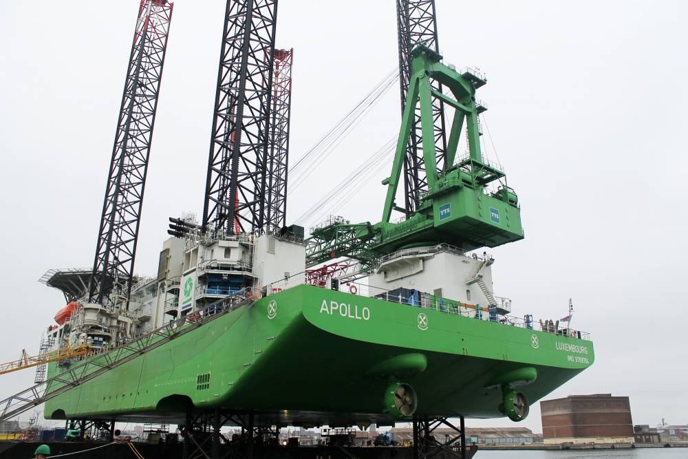 A bord du jack-up Apollo de Deme | Mer et Marine