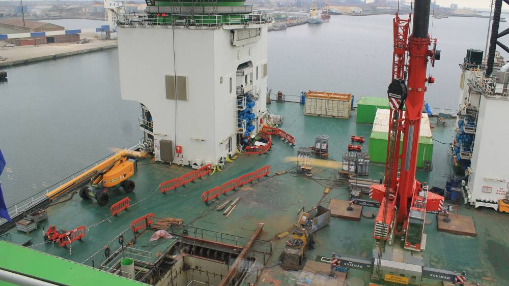 A bord du jack-up Apollo de Deme | Mer et Marine