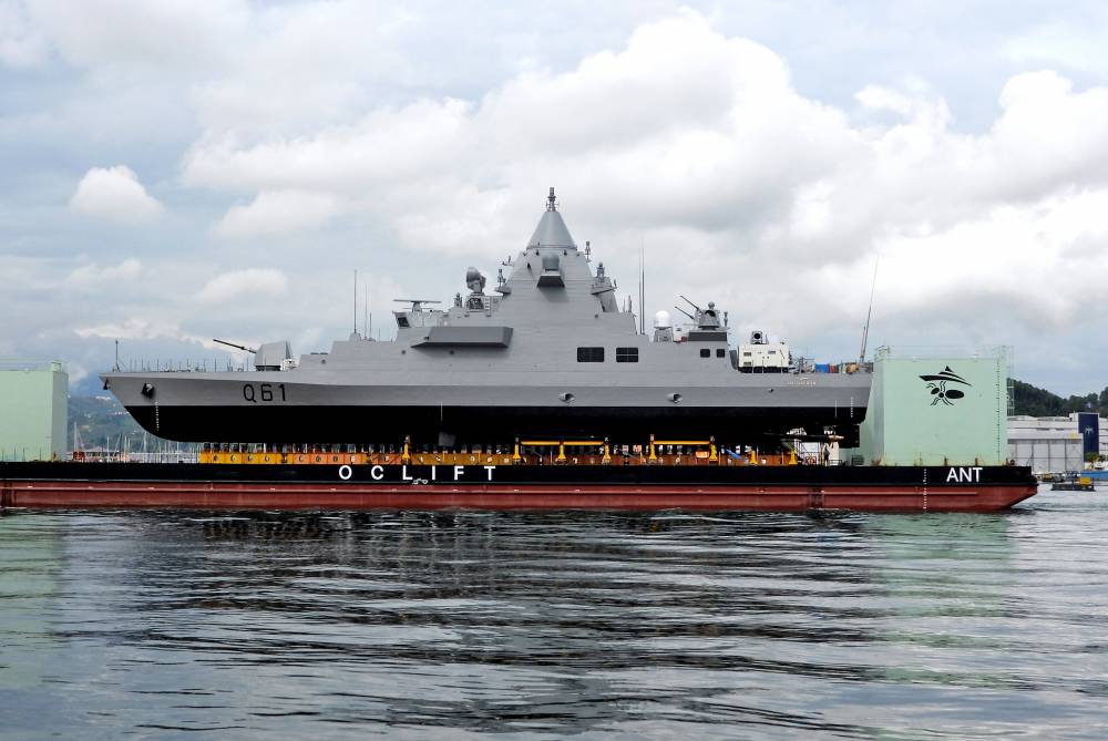 Fincantieri met à l’eau le premier patrouilleur lance-missiles qatari ...